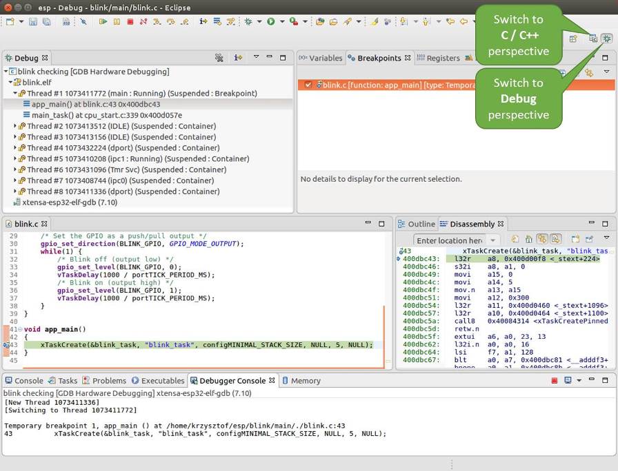 Debugging Examples ESP32 ESP IDF Programming Guide V5 1 2 