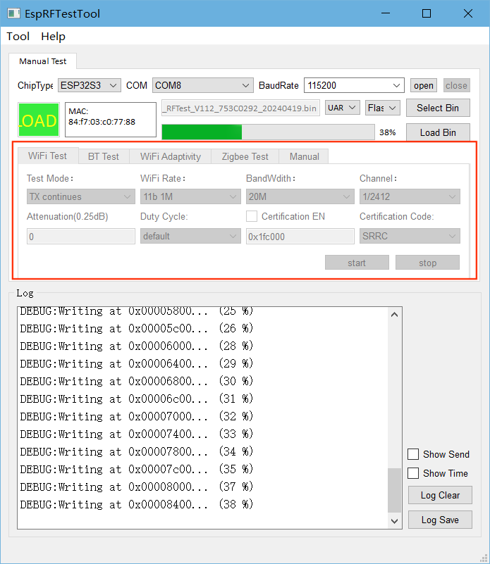 Esprftesttool Toolkit Esp32 S2 — Esp Test Tools Latest Documentation