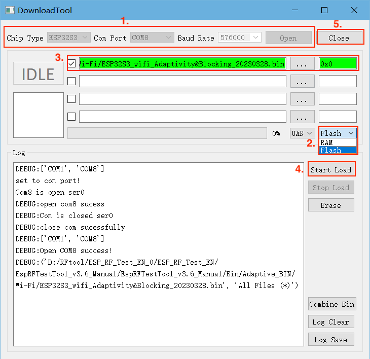 Esprftesttool Toolkit Esp32 S3 — Esp Test Tools Latest Documentation