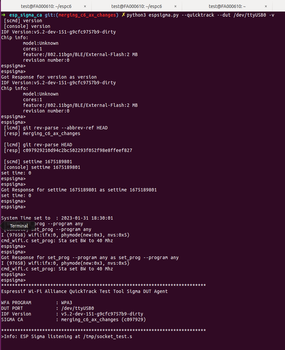 WFA Certification and Testing Guide - ESP32-S3 - — ESP Test Tools ...