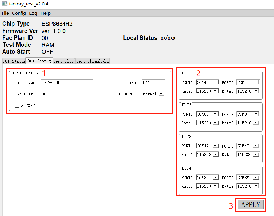 Espressif Production Testing Guide - ESP8266 - — ESP Test Tools latest ...
