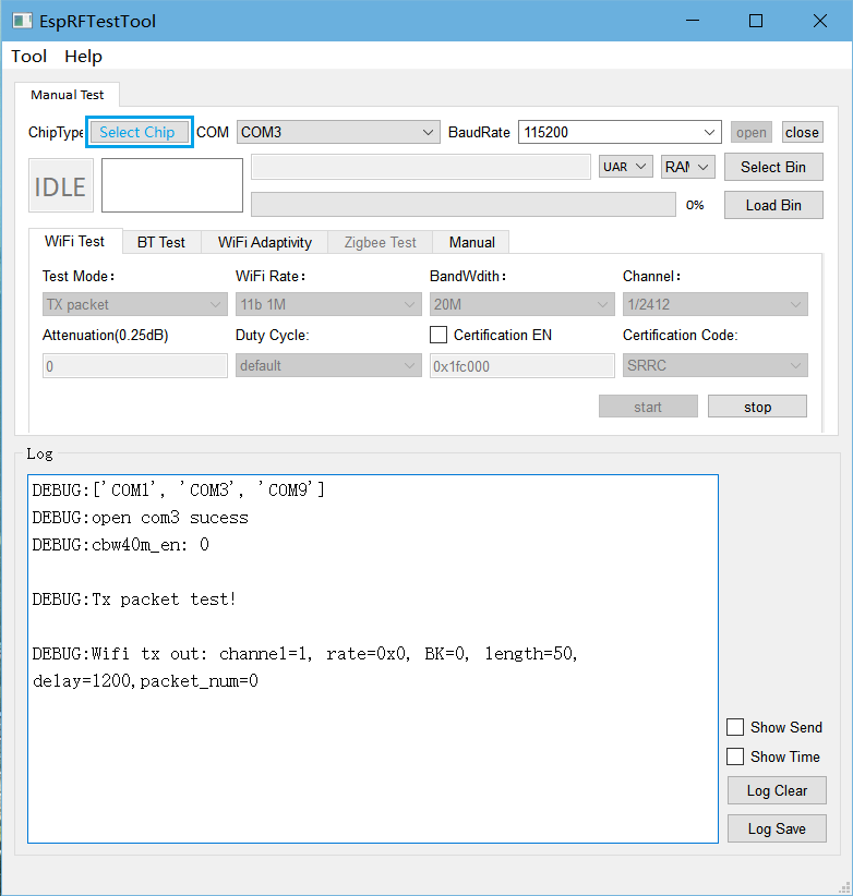Wi Fi Non Signaling Test Esp8266 — Esp Test Tools Latest Documentation