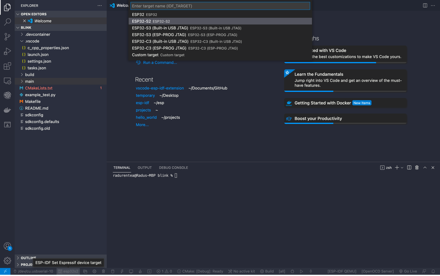 Device Firmware Upgrade (DFU) via USB - - — ESP-IDF Extension for ...
