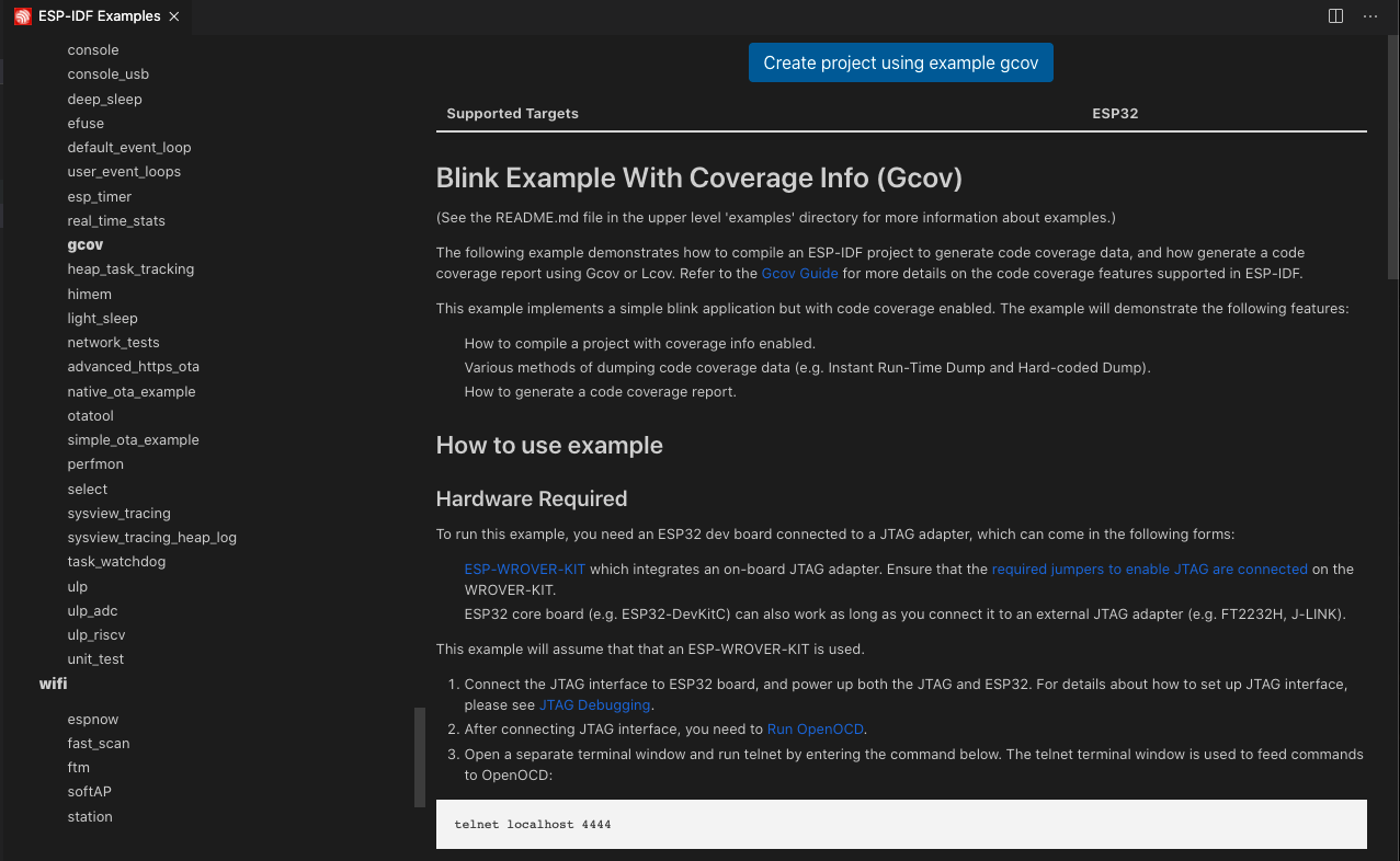 代码覆盖率 - - — ESP-IDF Extension for VSCode release-v2.0 文档