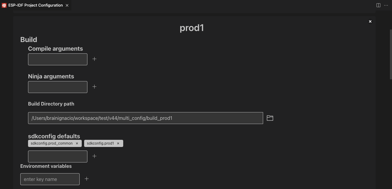 处理多个项目 - - — ESP-IDF Extension for VSCode release-v2.0 文档